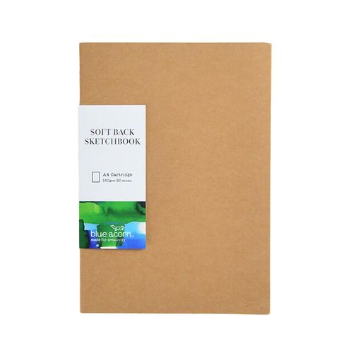 Blue Acorn Softback Kraft Cover Sketchbook | Bromleys Art Supplies