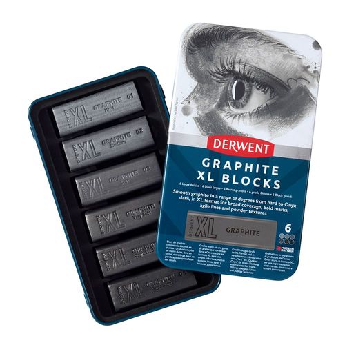 Derwent Graphite XL Blocks Tin | Bromleys Art Supplies