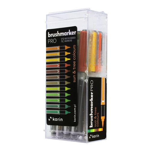 Karin Brushmarker PRO Sun & Tree Colours Set of 12 | Bromleys Art Supplies