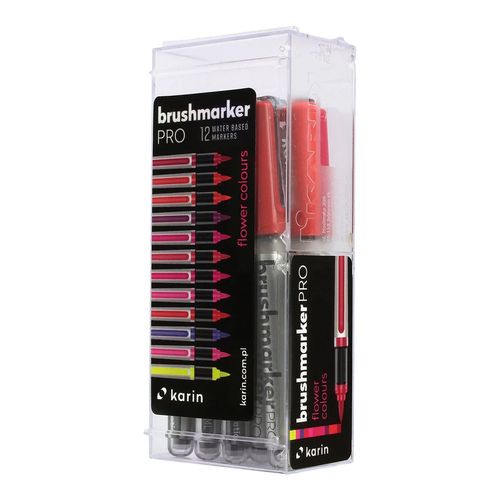 Karin Brushmarker PRO Flower Colours Set of 12 | Bromleys Art Supplies