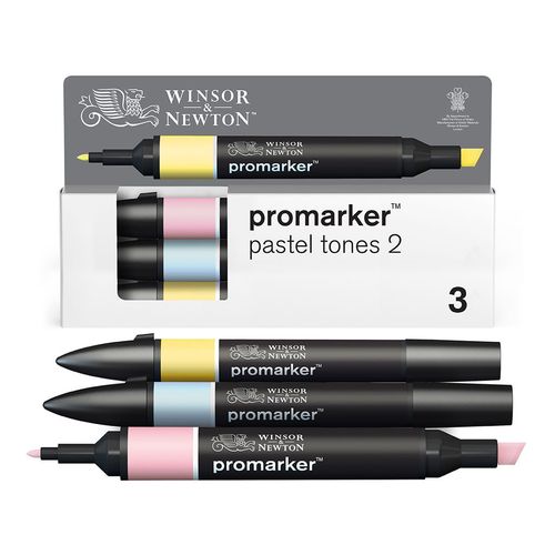 Winsor & Newton Promarker 3 Pastel Tones Set 2 | Bromleys Art Supplies