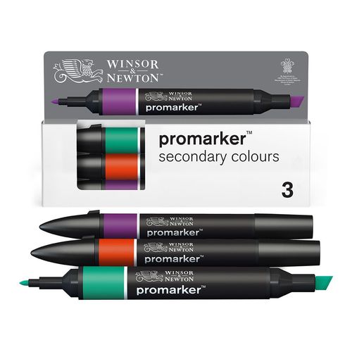 Winsor & Newton Promarker 3 Secondary Colours Set | Bromleys Art Supplies