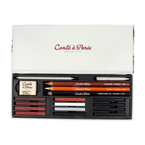 Conte Carres Sketching Studio Box | Bromleys Art Supplies