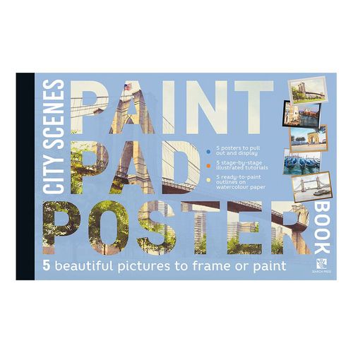 Paint Pad Poster Book - City Scenes | Bromleys Art Supplies