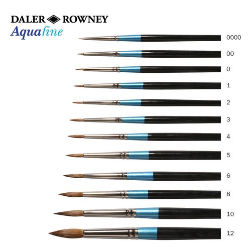 Daler Rowney Aquafine Sable Synthetic Blend Round Brush | Bromleys Art ...