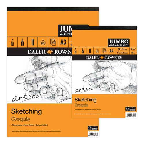 Daler Rowney Arteco Jumbo Sketching Pad | Bromleys Art Supplies