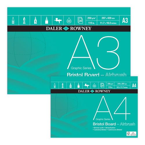 Daler Rowney Bristol Board Pad | Bromleys Art Supplies