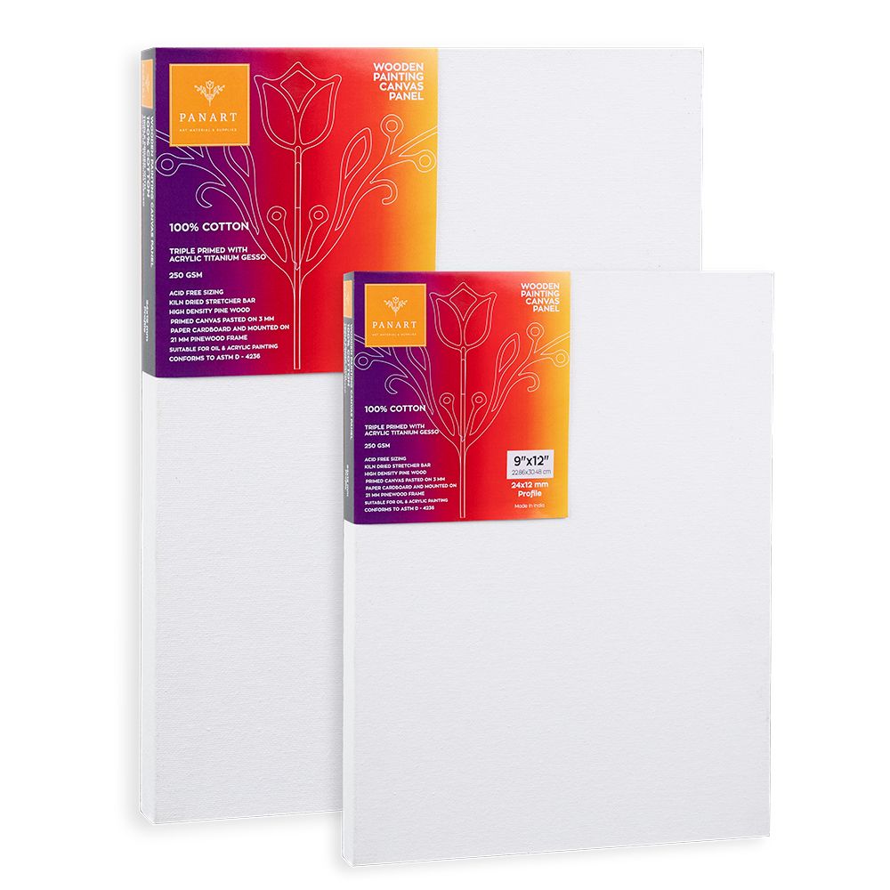 Panart Cradled Cotton Canvas Panel | Bromleys Art Supplies