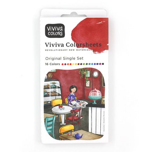 Viviva Coloursheets Original 16 Colours Set | Bromleys Art Supplies